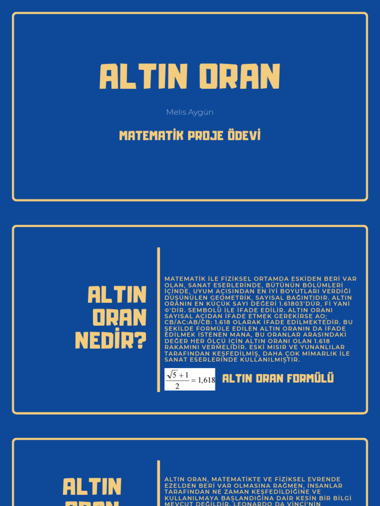 Melis Aygün - Altın Oran | PDF