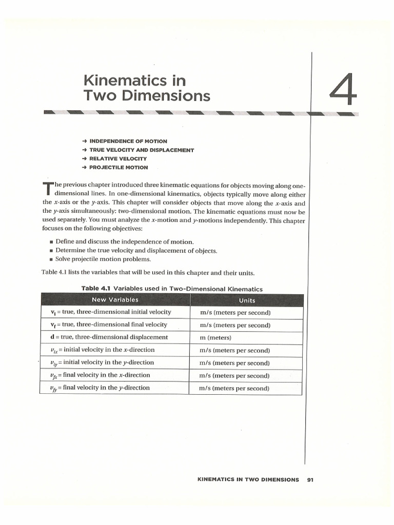 Kinematics in 2D | PDF