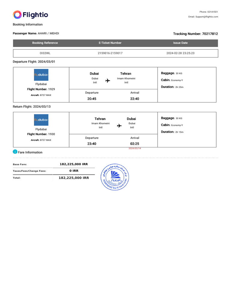 Tracking Number: 70217812 Tracking Number: 70217812: OI32WL 2159016 ...