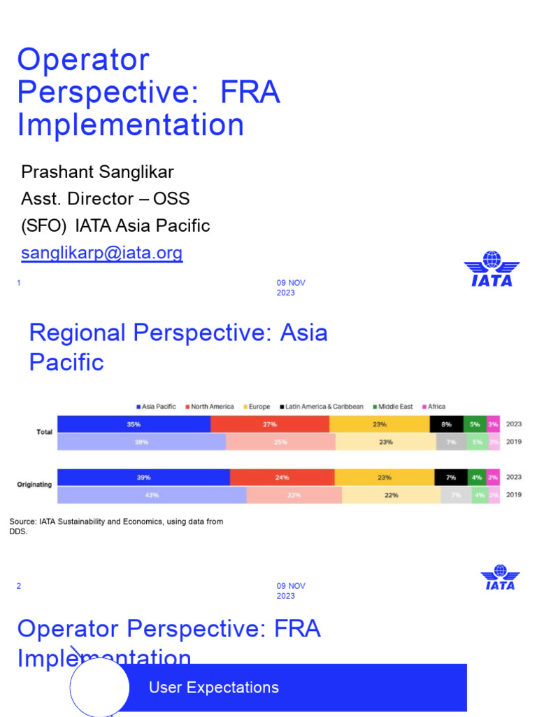 PPS - IATA - FRA - Operator Perspective | PDF | Air Traffic Control ...