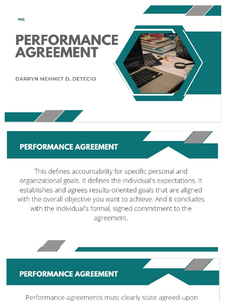 Performance Agreement | PDF