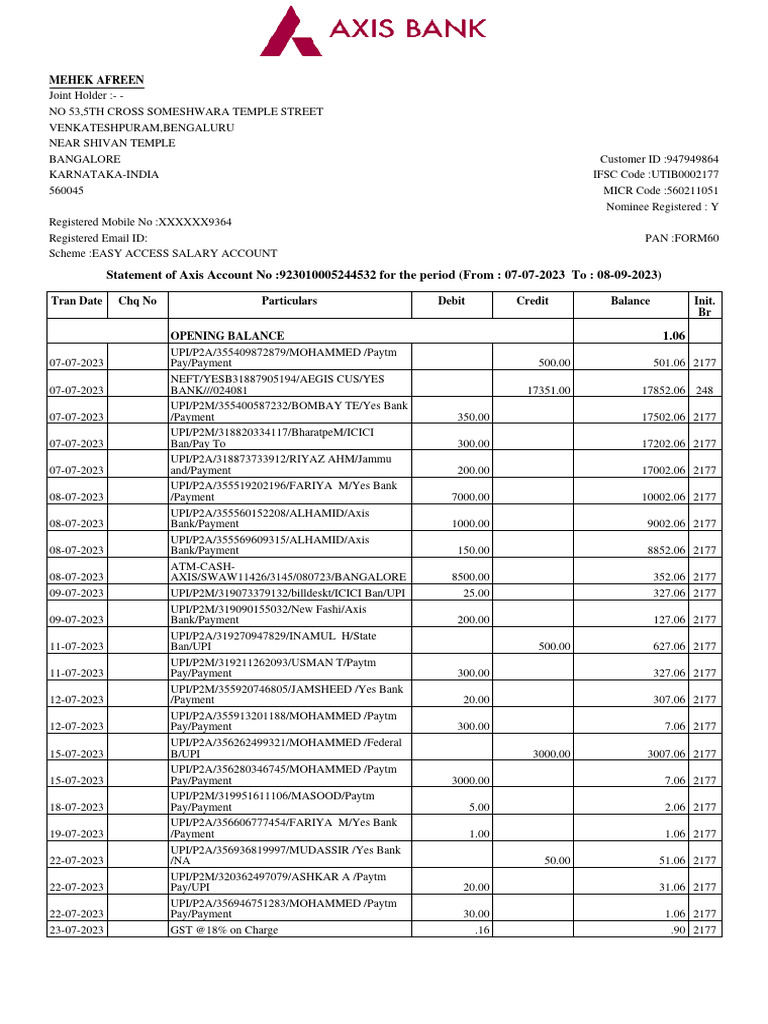 Account STMT XX4532 0202202t | PDF | Debit Card | Banks
