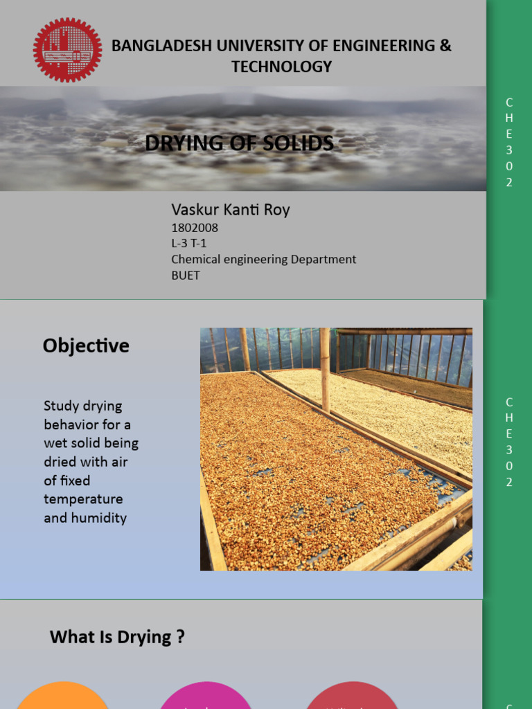 ON DRYING OF SOLIDS Final Fixed | PDF | Clothes Dryer | Humidity