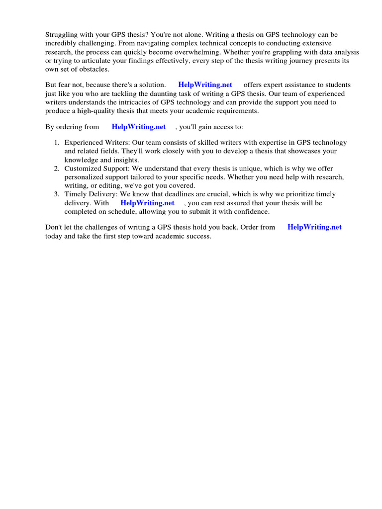 Gps Thesis | PDF | Global Positioning System | Navigation