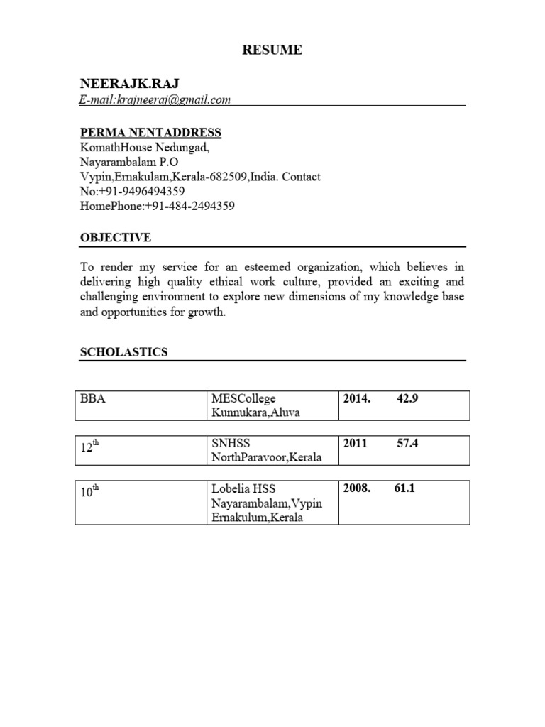 neeraj resume 2021 june_240201_122026 (1) | PDF | Marketing | Business Economics