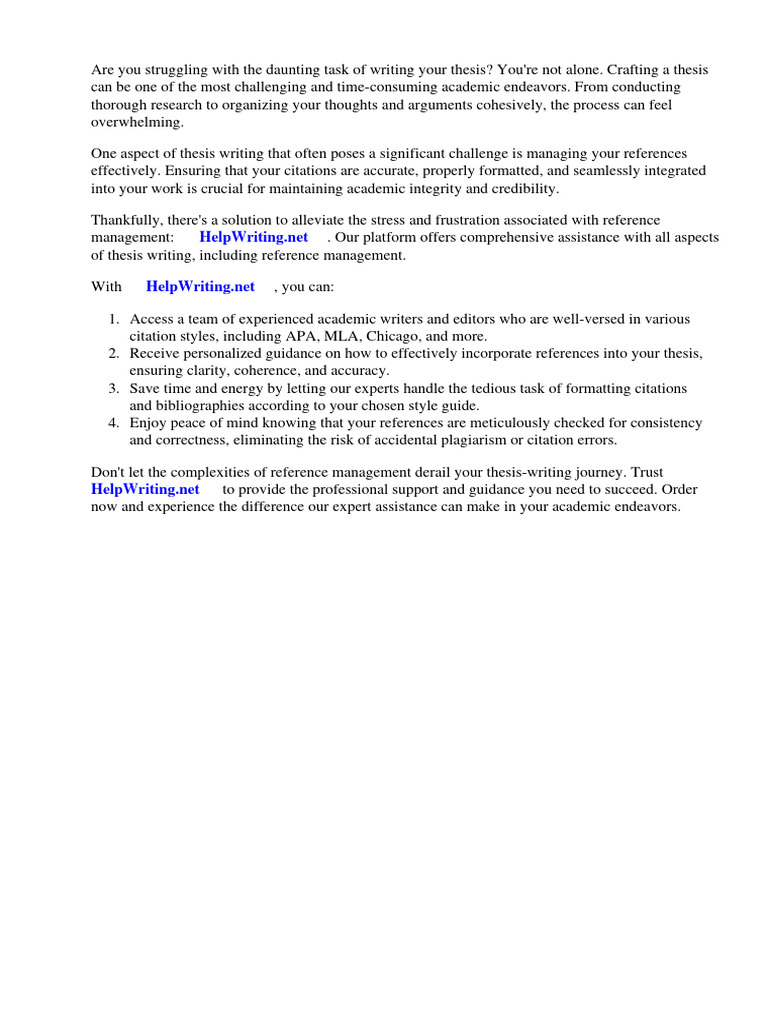 Thesis Reference Management Help | PDF | Software | Information Science