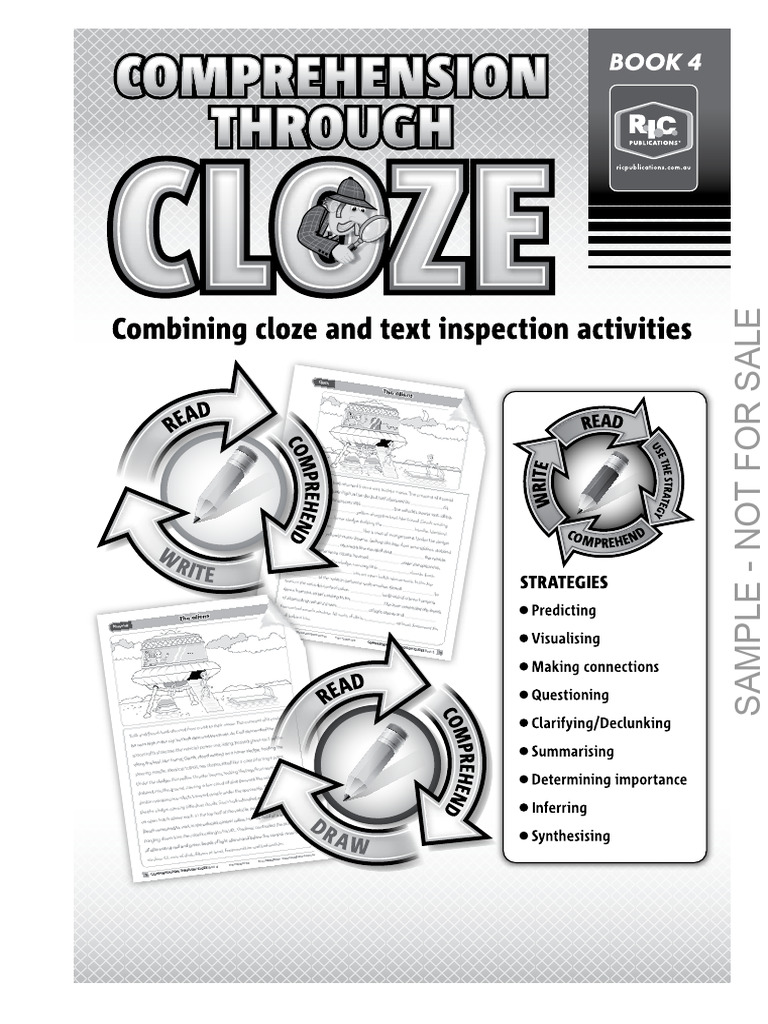 Comprehension Through Cloze - Middle Sample | PDF | Copyright