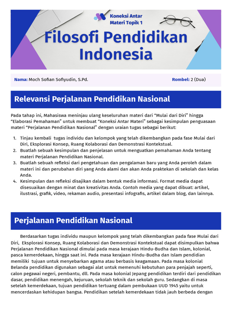 T1 Koneksi Antar Materi Moch Sofian Sofiyudin | PDF