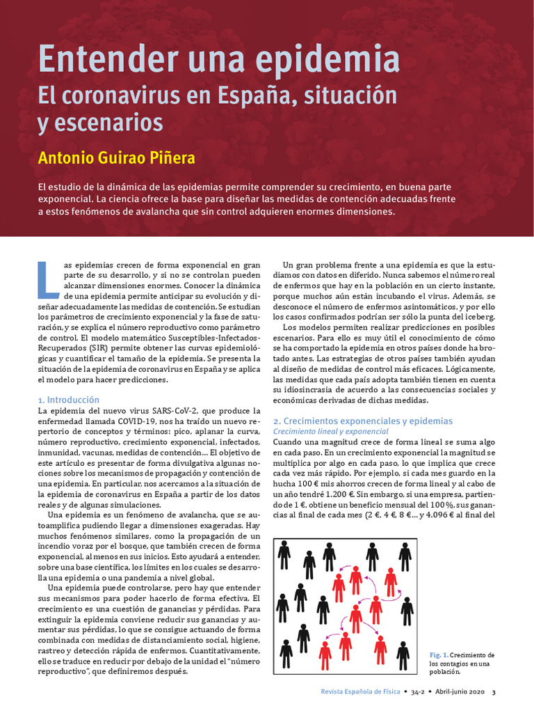 Entender una Epidemia | PDF | Infección | Epidemias