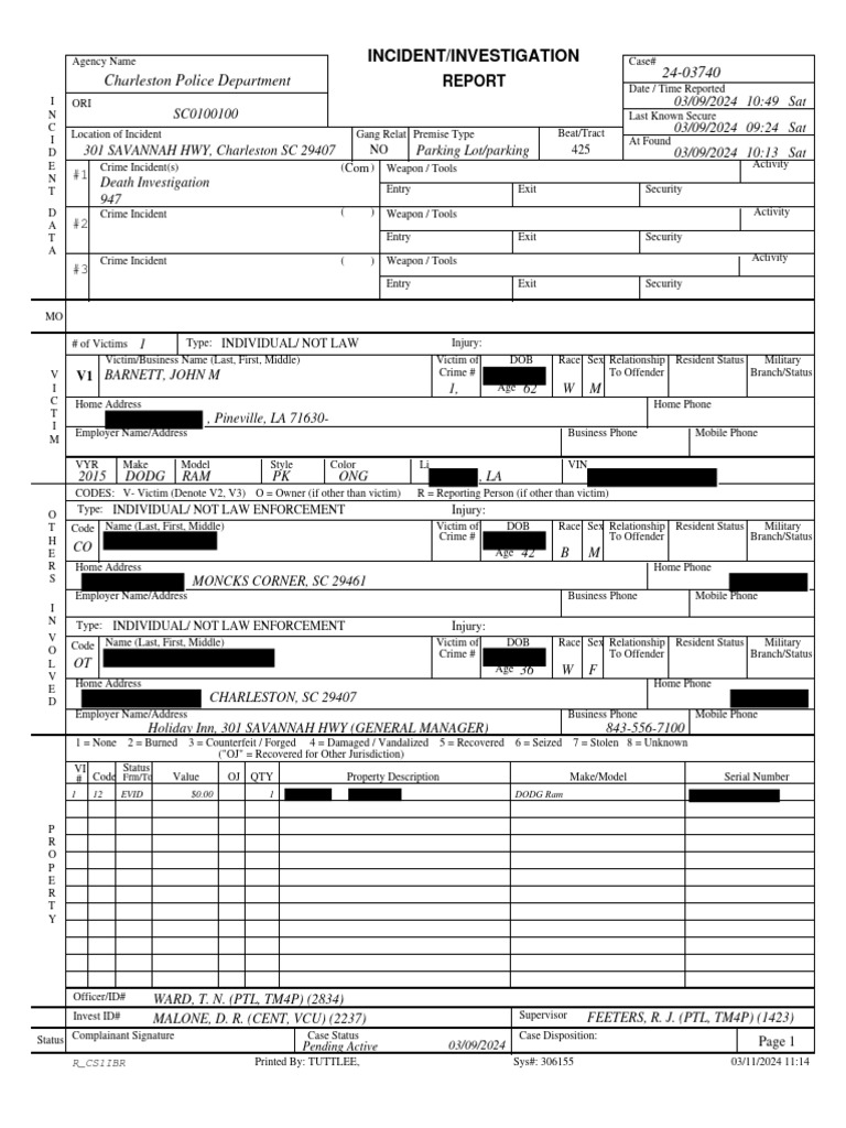 Incident 2403740 Redacted | PDF | Chicago Police Department | Law ...