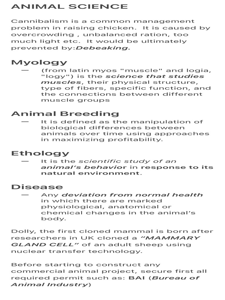 Animal Science | PDF | Nervous System | Neuron
