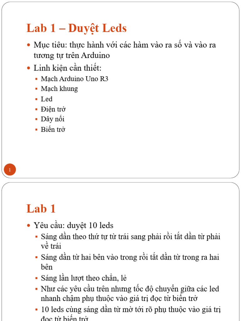 Lab 1 - Duyet Leds | PDF