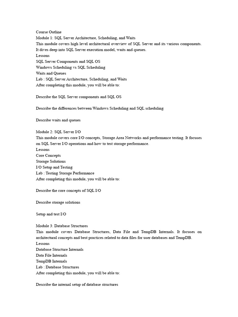 10987c Performance Tuning And Optimising Sql Databases Pdf Microsoft Sql Server Databases