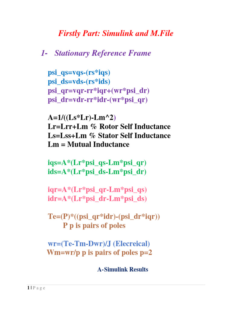 Induction Motor Simulation in MATLAB | PDF | Engines | Physical Sciences