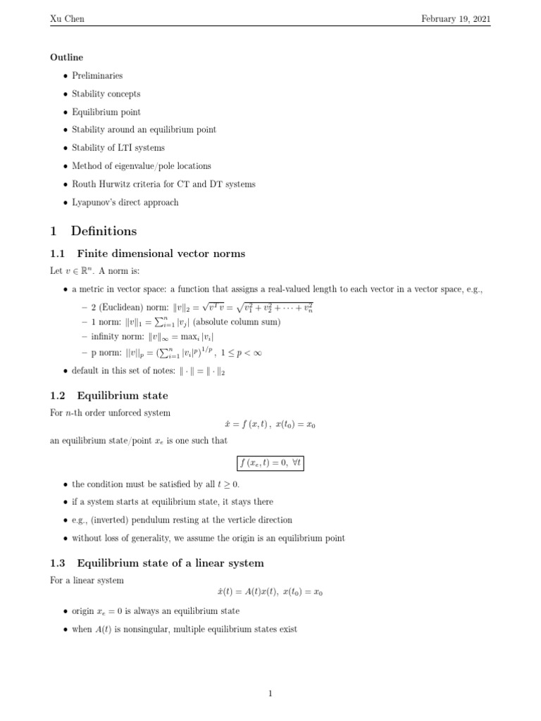2_1_stability | PDF | Eigenvalues And Eigenvectors | Matrix (Mathematics)
