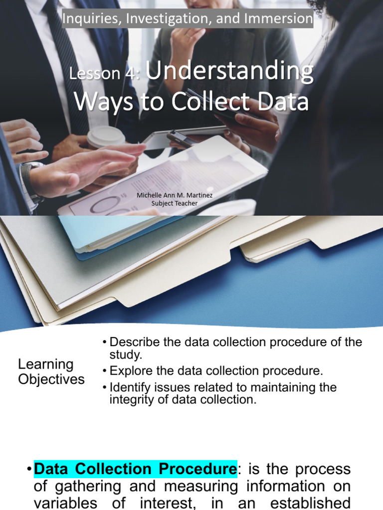Understanding-Ways-to-Collect-Data | PDF | Survey Methodology | Data ...