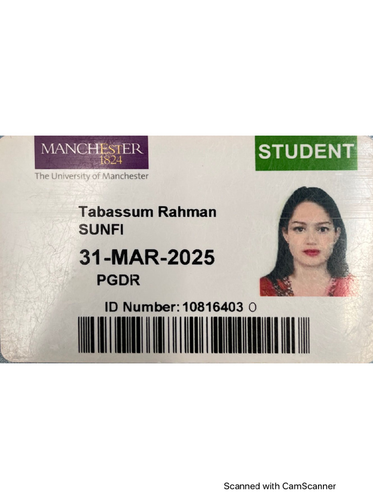 UOM Student ID | PDF