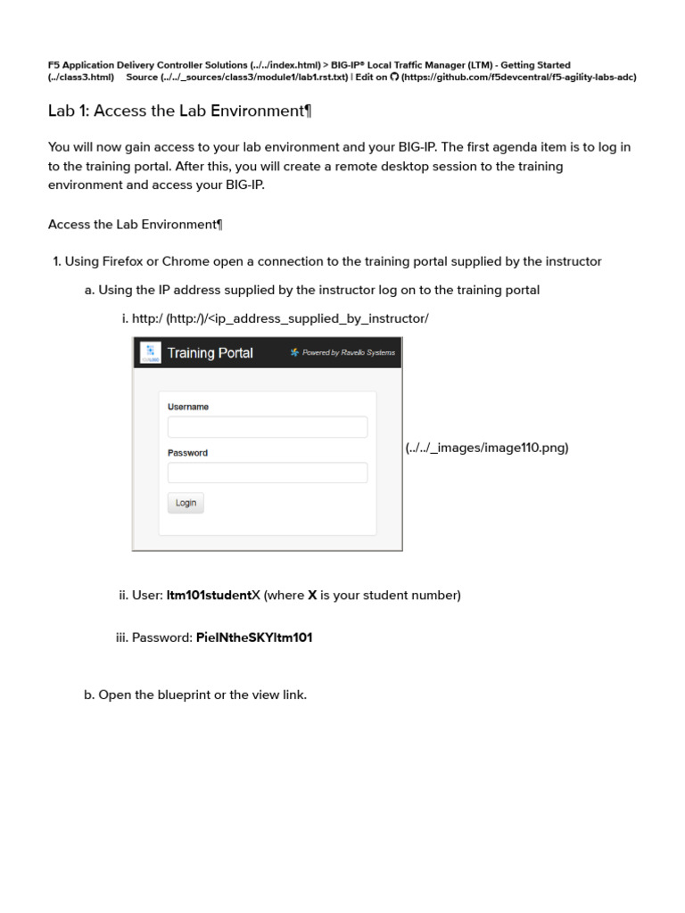 Lab 1 - Access The Lab Environment | PDF
