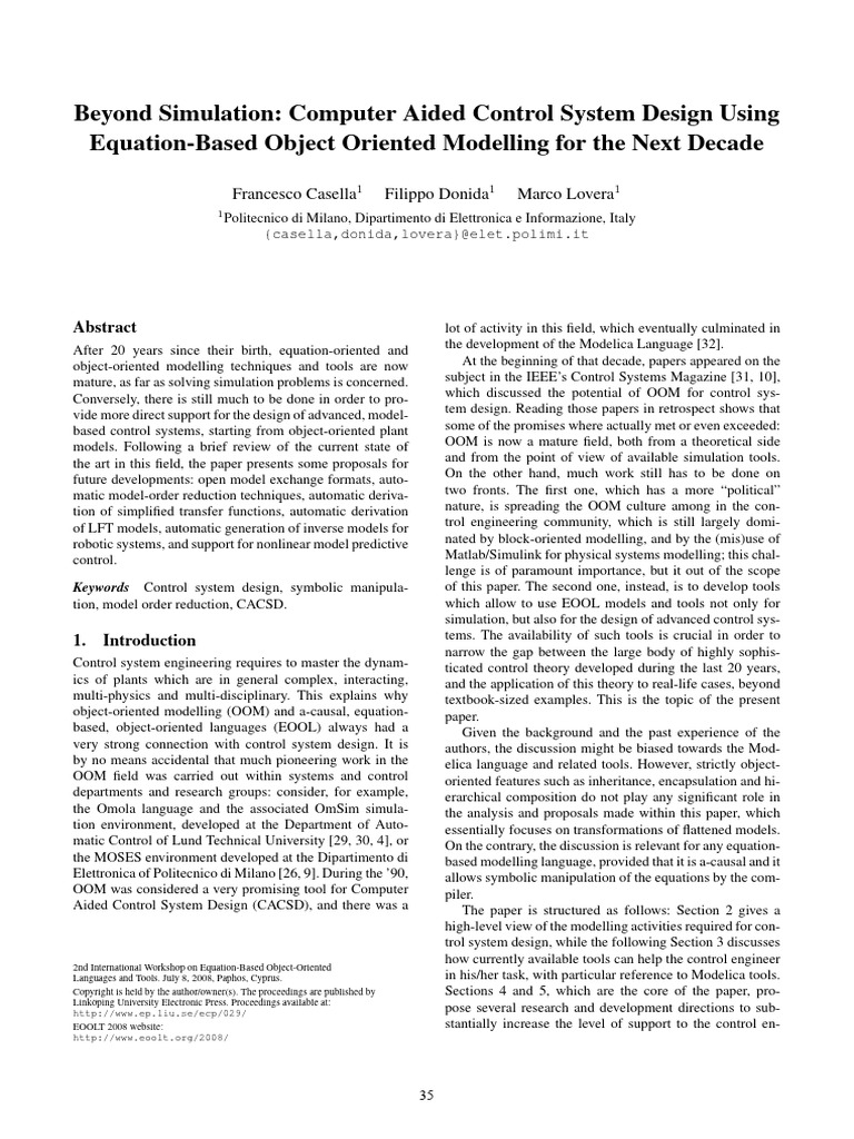 Beyond Simulation Computer Aided Control | PDF | Control Theory | Simulation