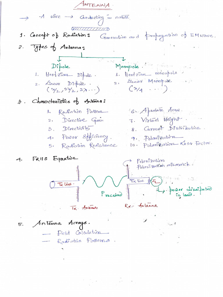 Antenna Lecture 1 Pdf Radio Technology