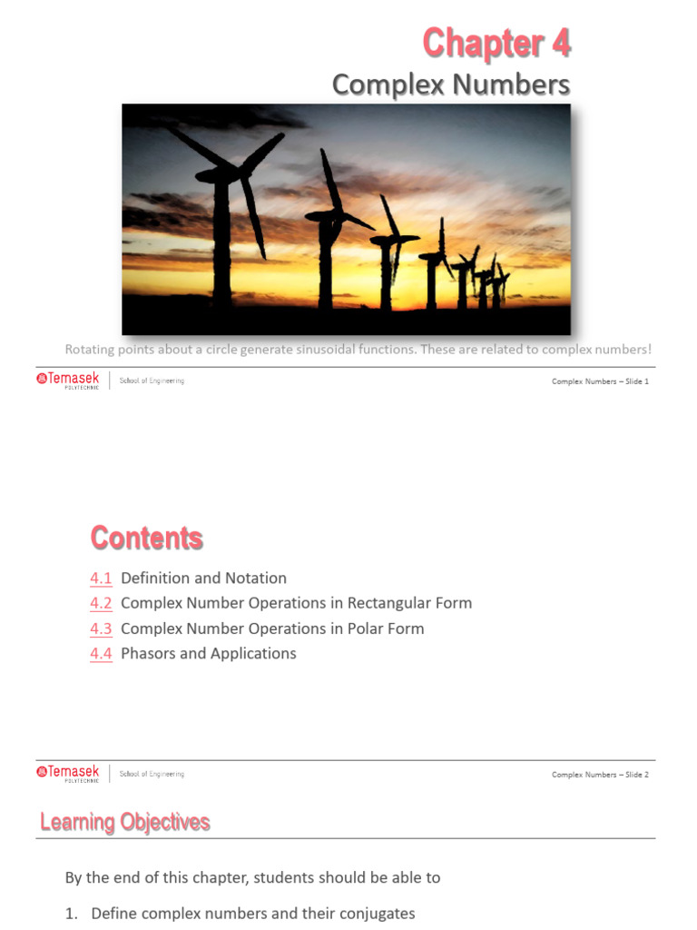 EM1 Ch4 ComplexNumbers | PDF | Complex Number | Numbers