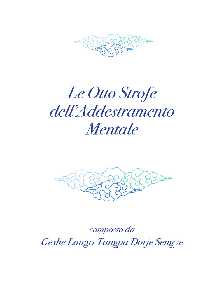 Le Otto Strofe Dell'addestramento Mentale | PDF