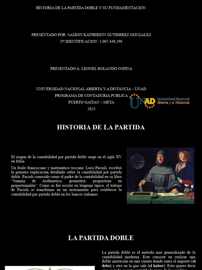 Historia de La Partida Doble y Su Fundamentacion | PDF | Contabilidad ...