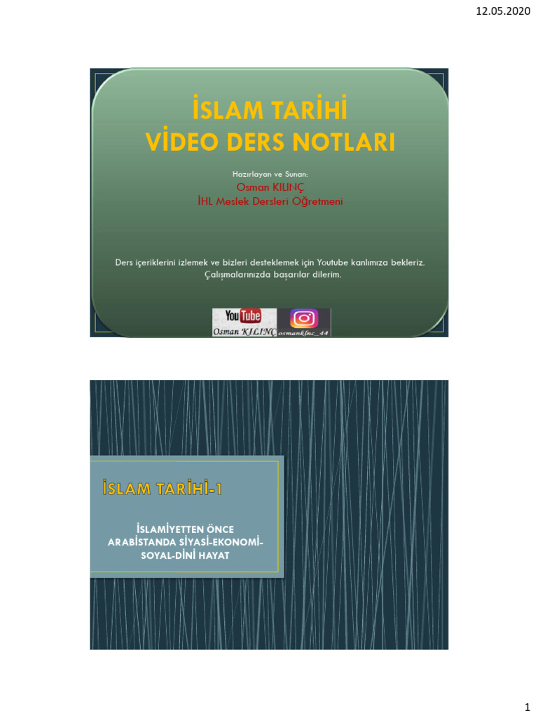 Oabt Dikab Ihl Ders Notlari | PDF