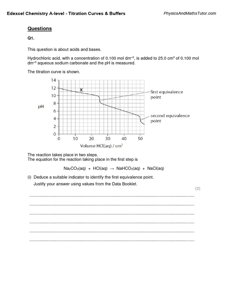 Titration Curves and Buffer Solutions | PDF | Science & Mathematics