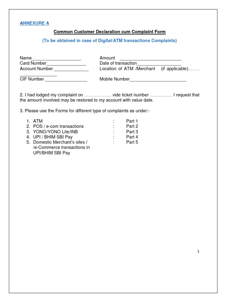 Customer Application Formats Final English Version | PDF | Automated ...