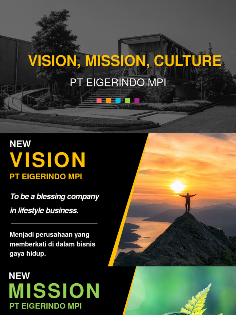 Visi-Misi-Culture (PT Eigerindo Mpi) | PDF