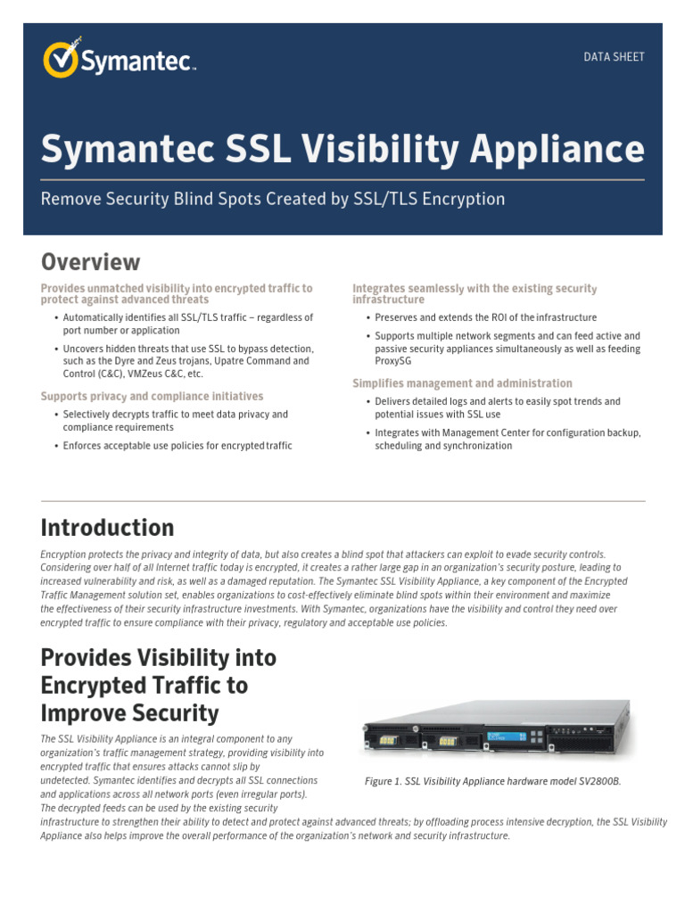 SSL Visibility Appliance en | Download Free PDF | Transport Layer ...