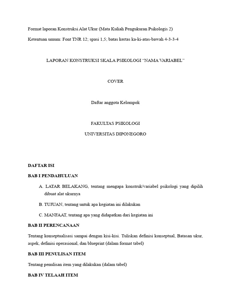 Format Laporan Konstruksi Alat Ukur-2023 | PDF | Komputer