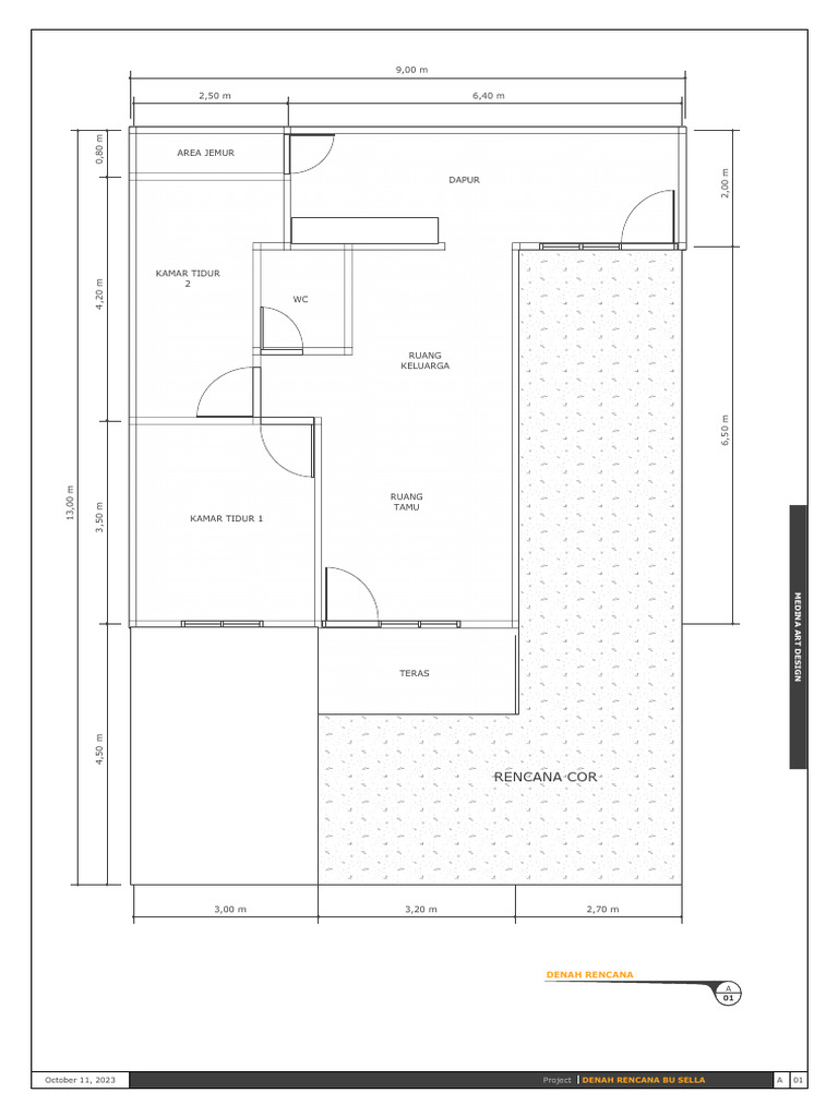 Denah Layout Rencana | PDF