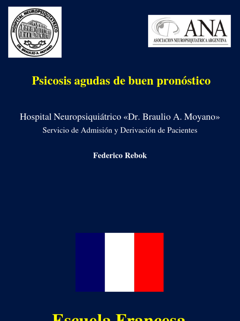 Psicosis Agudas: Diagnóstico y Pronóstico | PDF | Psicosis | Esquizofrenia