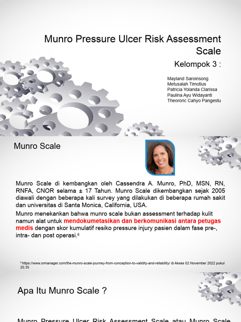 Munro Scale: Risiko Luka Tekan Operasi | PDF | Sains & Matematika