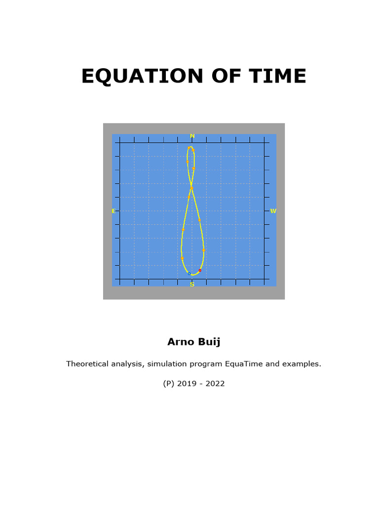 Equation of Time Analysis and Tools | PDF | Apsis | Rotation