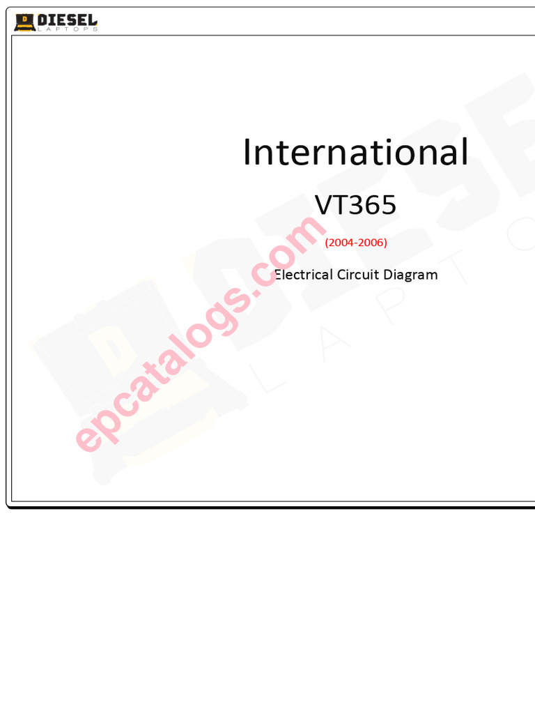 VT365 Electrical Diagram 2004-2006 | PDF | Propulsion | Electricity