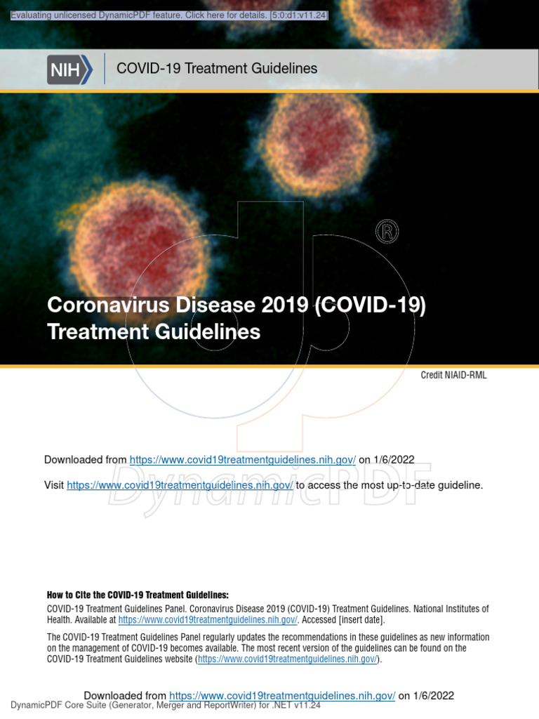 C Ovid 19 Treatment Guidelines | PDF | Health Care | Therapy