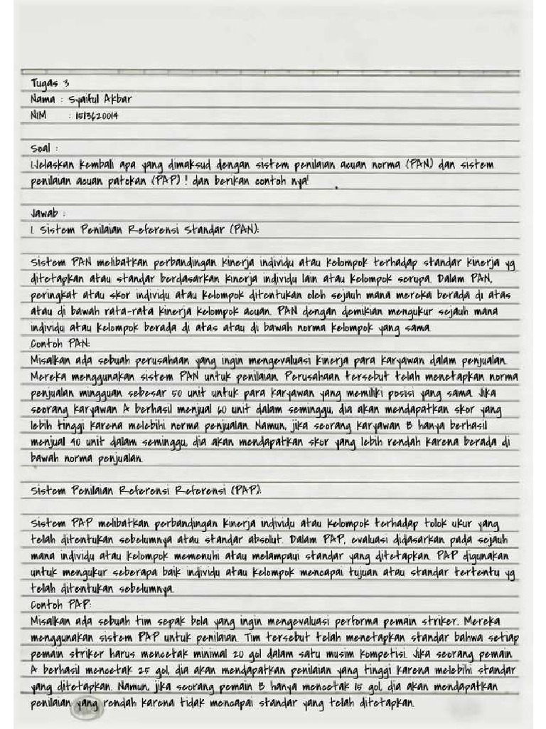 Tugas 3 Evaluasi - Syaiful Akbar - 1513620014 | PDF