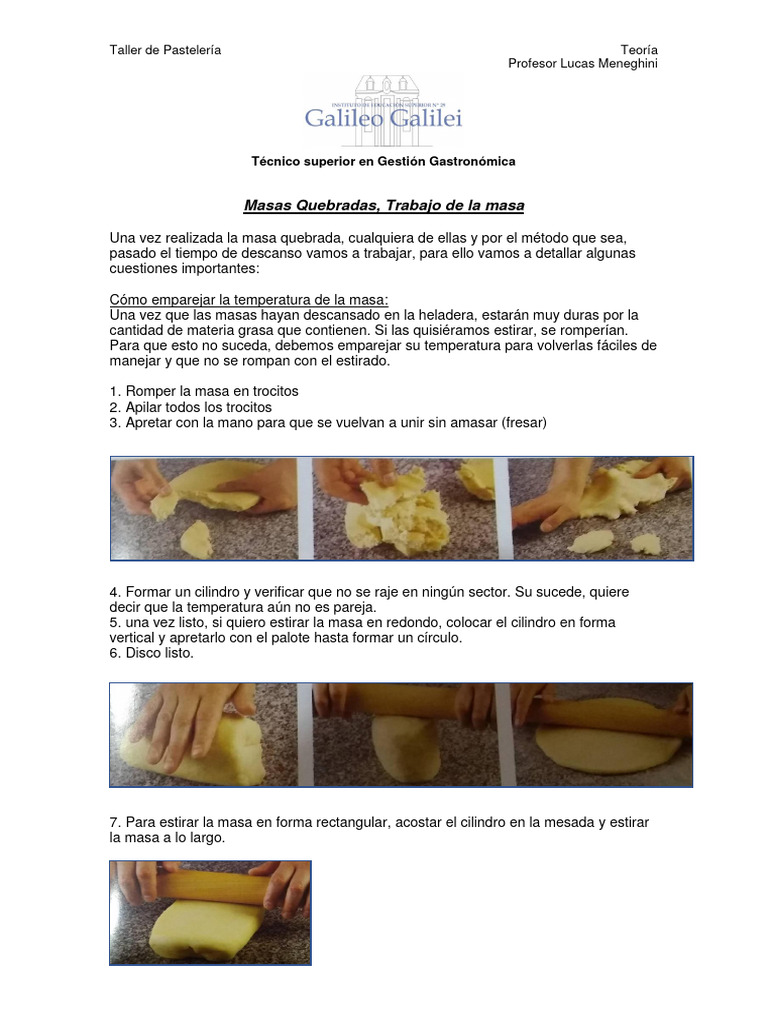 08 Masas Quebradas - Trabajo de La Masa | PDF