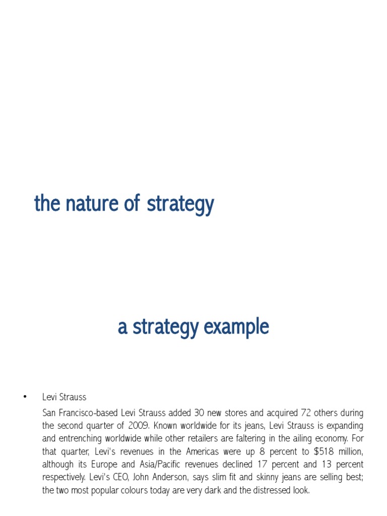 The Nature of Strategy | PDF | Strategic Management | Strategic Planning