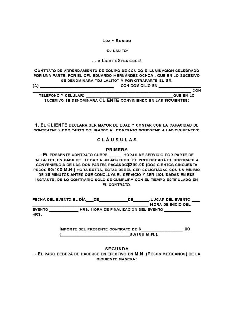 Contrato | PDF