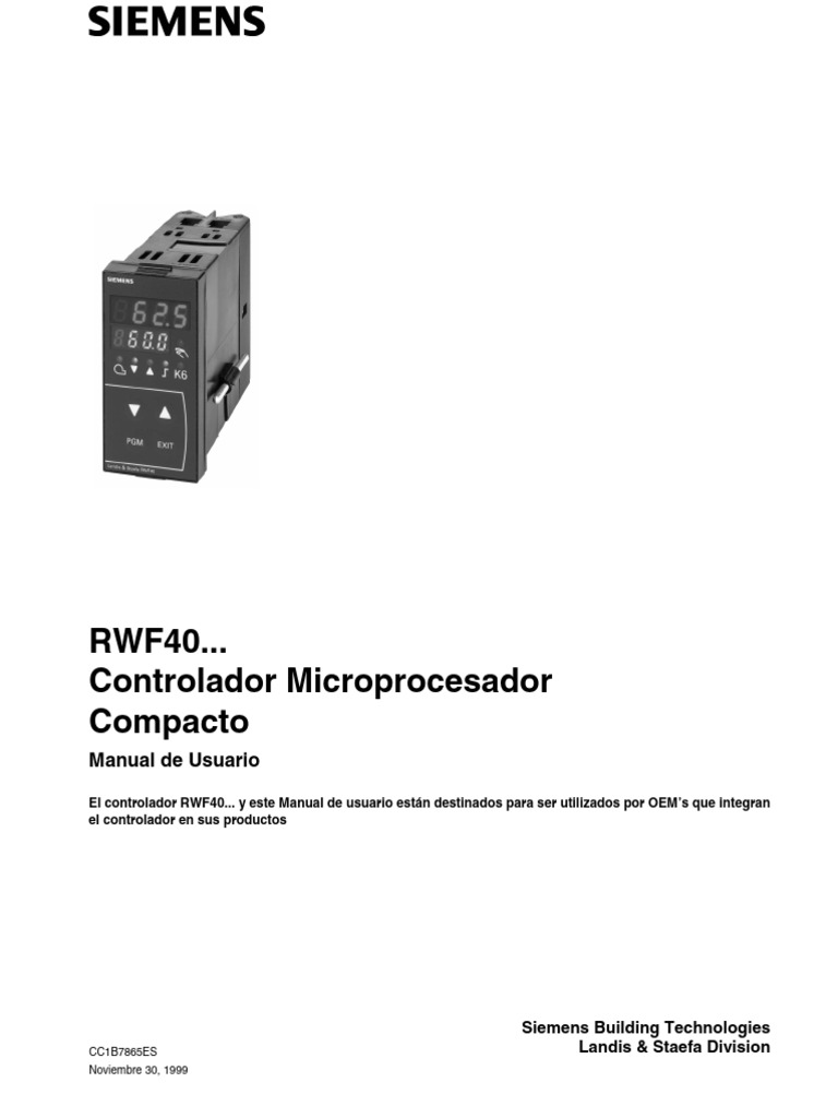 Controlador RWF40 | PDF | Relé | Electrónica