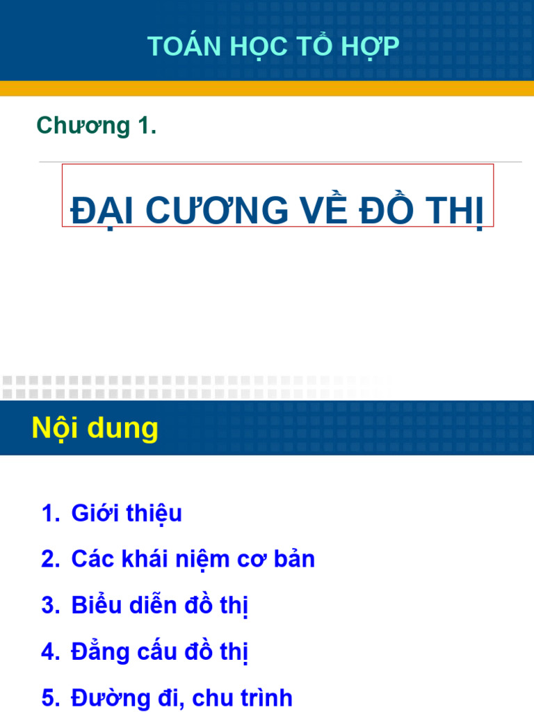 Chuong 1. Dai Cuong Ve Do Thi | PDF