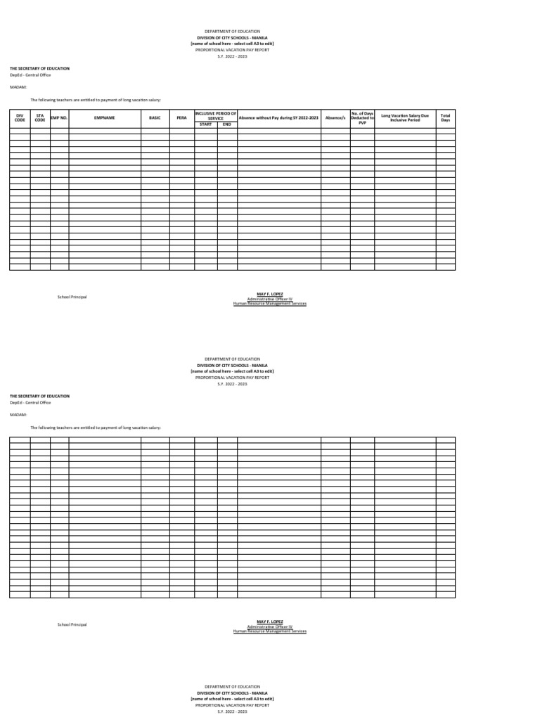PVP Template | Download Free PDF | Salary | Labor