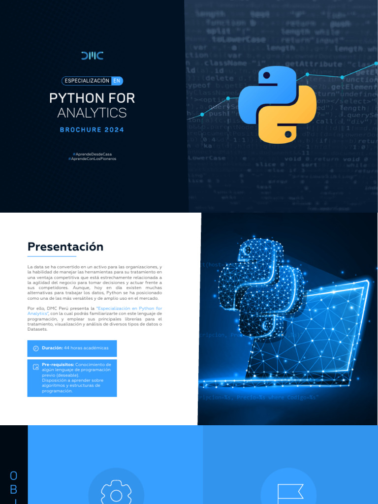 24 Brochure Esp Python | PDF | Python (lenguaje de programación) | Lenguaje de programación