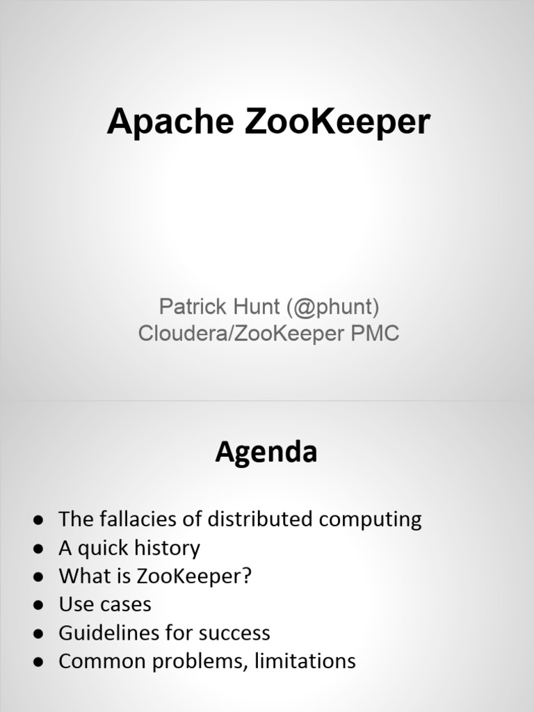 Apache ZooKeeper - Mesosphere | PDF | Server (Computing) | Apache Http Server