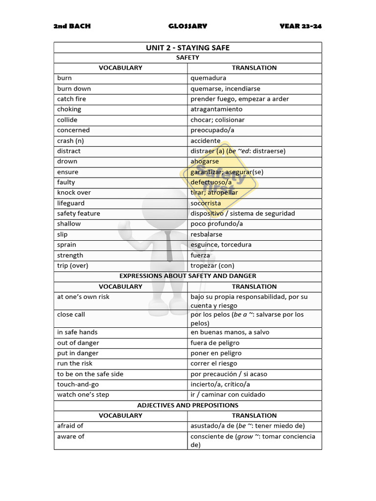 Glosario de Seguridad 2º Bachillerato | PDF | Biota