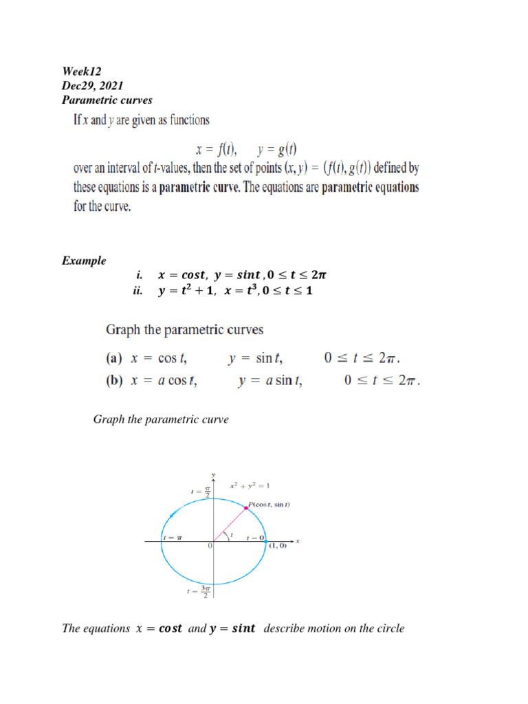 Parametric Equations by Chain Rule | PDF | Equations | Derivative